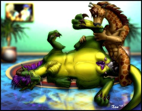 Rule 34 Anthro Claws Crotchboob Crotchboobs Dragon Drooling Female Fluffy Furry Giraffe Horn