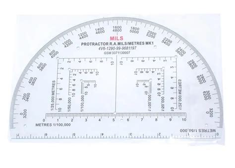 Military Protractor Scale Estaterilly
