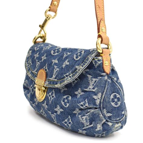 Louis Vuitton Louis Vuitton Mini Pleaty Shoulder Bag Denim Blue Grailed
