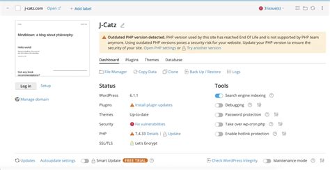 การใช้งานเครื่องมือจัดการ Wordpress Wp Toolkit Thai Data Hosting