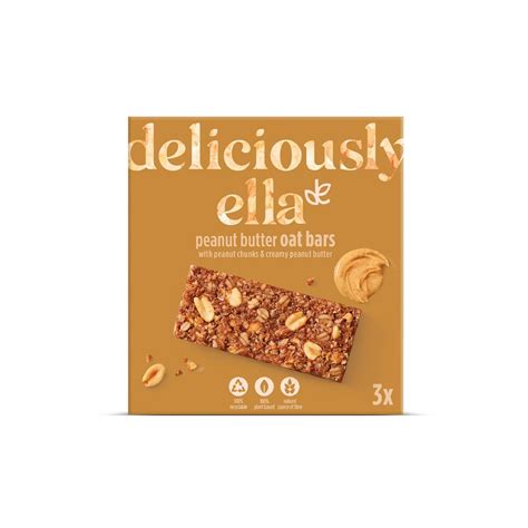 Deliciously Ella Peanut Butter Oat Bars Multipack 3x50g Ntuc Fairprice