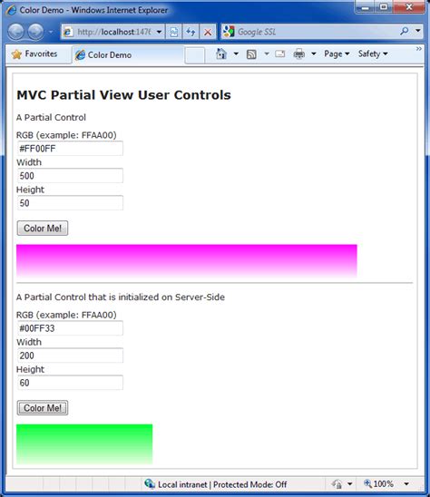 Creating An Asp Net Mvc 3 User Control With A Partial View Primary