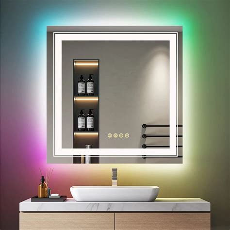 Double Light Led Mirrors Front And Backlit Designs For Ultimate
