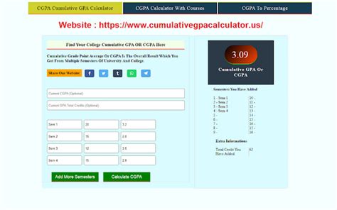 College Cumulative GPA Calculator For Google Chrome Extension Download