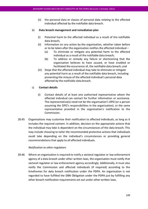 Pdpa Sg Advisory Guidelines On Key Concepts In The Pdpa 1 Oct 2021