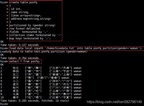 hive：创建分区表并插入数据 hive往多分区表插数据 csdn博客