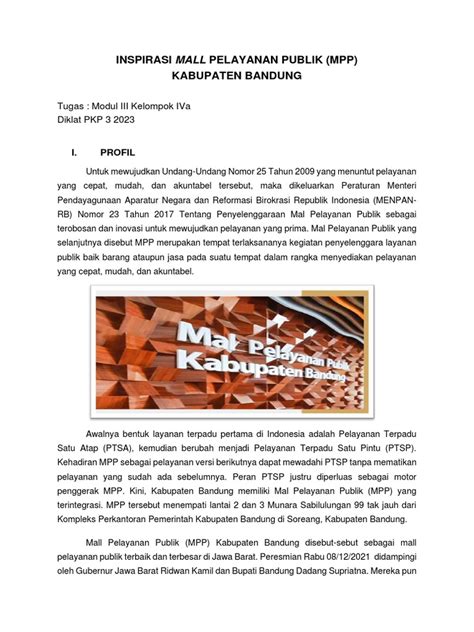 Benchmarking Agenda Iii Kelompok Iva Pkp 3 2023 Pdf