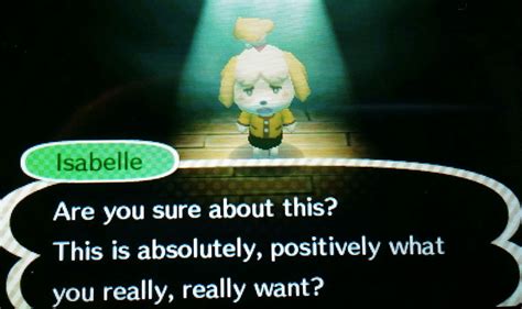 Isabelle Double Checking You Want To Delete Isabelle Tomodachi Life