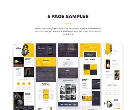 Splash Ui Kit For Sketch Behance