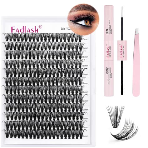 Fadlash Diy Lash Extension Kit Individual Lashes Cluster D Curl Eyelash Extension