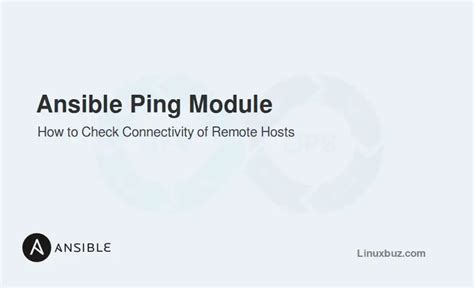 How To Use Ping Module In Ansible With Examples