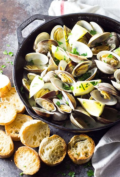 Steamed Clams Recipe Steamed Clams In White Wine Butter Sauce