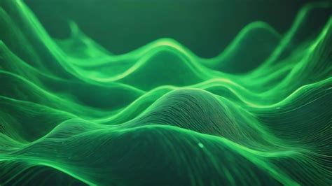 Premium Ai Image Abstract Green Futuristic Background Big Data Visualization Digital Dynamic