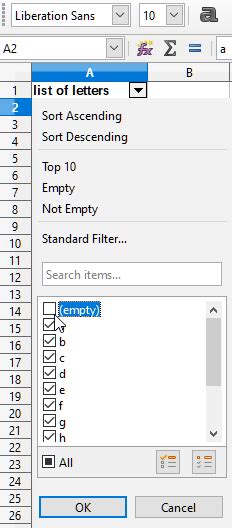 Macro For Filtering Empty Cells And Pasing Result To Another Location English Ask Libreoffice