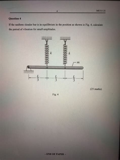 Solved Me3112 Question 1 In Fig 1 A 200 G Bullet Is Fired