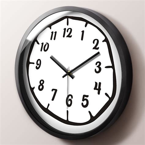 可爱卡通挂钟北欧时钟学生简约ins风简约家用挂表客厅静音时钟表 虎窝淘