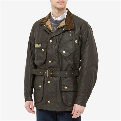 Barbour Mens International Original Wax Jacket In Sage Barbour
