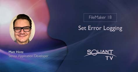 FileMaker Set Error Logging Soliant
