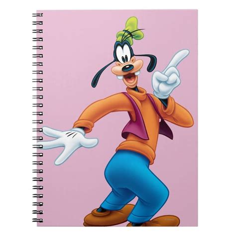Goofy Side Finger Up Notebook Zazzle In 2025 School Stationery