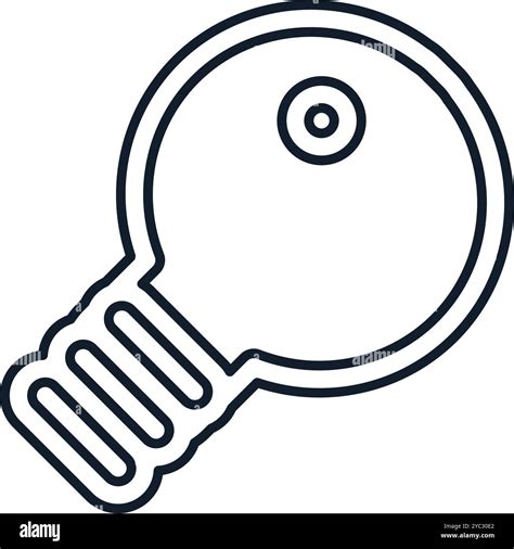 Vector Abstract Illustration Of Bulb In Linear Style Science