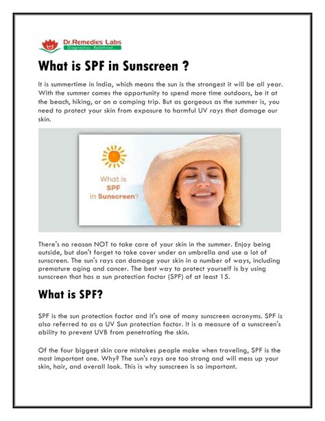 Ppt What Is Spf In Sunscreen Powerpoint Presentation Free Download