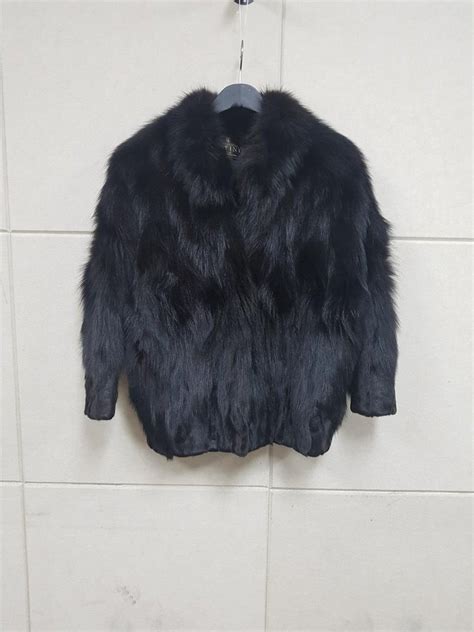블랙 천연폭스 여우털 코트 모피코트 세컨웨어헬로마켓