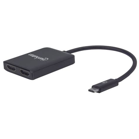 Manhattan Adapter Splitter Usb C 2xhdmi 4k 30hz Z Mst Hub Manhattan Sklep Empik Com