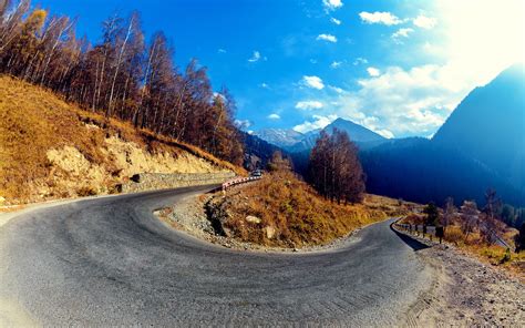Curva En Una Montaña Fondo De Pantalla 2k Id 260