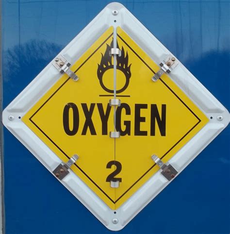 Green Oxygen Placard