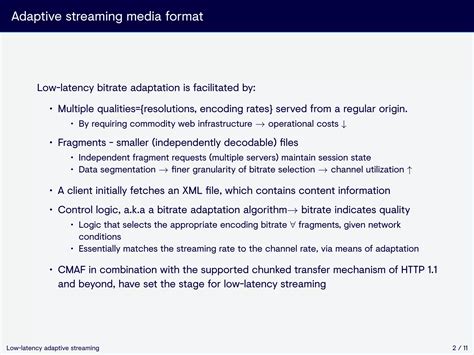 Online Learning For Low Latency Streaming Ppt