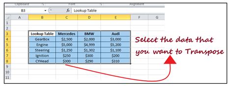 Excel Transpose Function Rearrange Your Data Free Online Tutorial Library