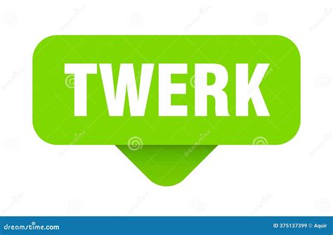 Twerk Sticker Twerk Label Vector Illustration