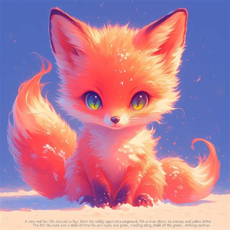 Cute Fox Anime Illustration Stock Illustration Illustration Of Digital Atmosphere 310464830