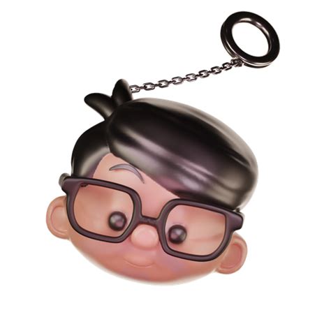 Free Obj File Key Ring Nerd 🔑 ・model To Download And 3d Print・cults