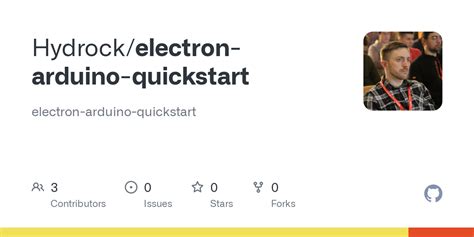 GitHub Hydrock Electron Arduino Quickstart Electron Arduino Quickstart