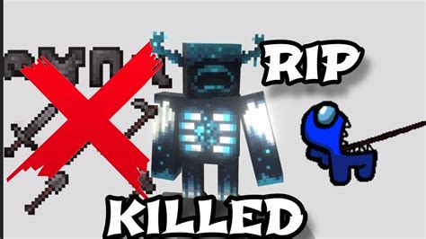 HOW TO KILL WARDEN IN MINECRAFT YouTube