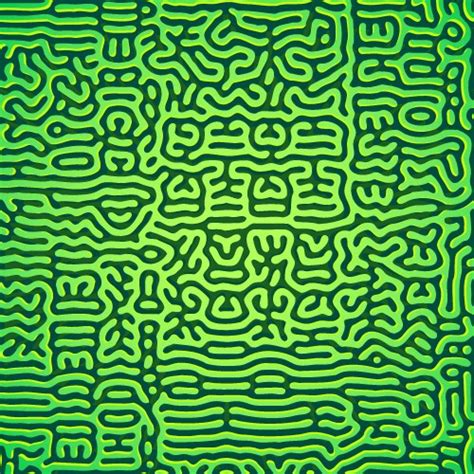 3d Futuristic Diffusion Reaction Pattern Vector Image