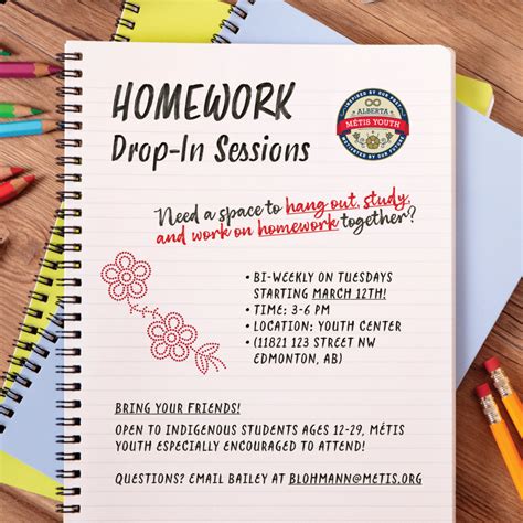 Homework Drop Ins Otipemisiwak Métis Government