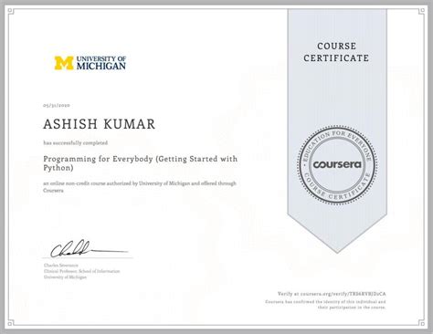 Ashish Kumar On Linkedin Completed Successfully Python Coursera