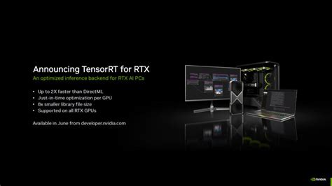 英伟达宣布 Tensorrt Ai 推理加速面向 Geforce Rtx Gpu 开放