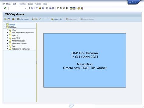 青蛙sap分享 Froggys Sap Sharing Sap Navigation Create New Fiori Tile