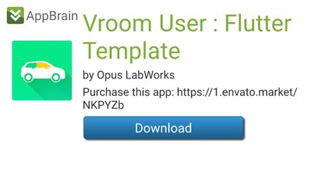 Vroom User Flutter Template For Android Free App Download