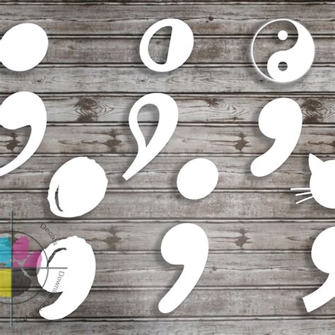 Semi Colon Etsy
