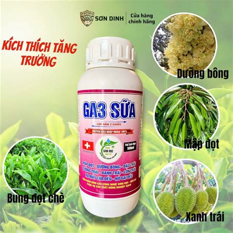 Phân Bón Lá Vi Lượng Sinh Học Ga3 Sữa Kích Thích Cây Trồng Mập đọt đậu