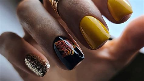 Осенний маникюр на короткие ногти Nail Design Ideas Autumn Manicure For Short Nails Youtube