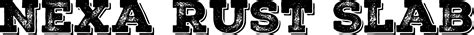 Nexa Rust Slab Trial Black Shadow Font