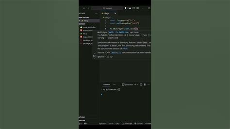 How To Create A Folder Using Programming Using Nodejs Youtube