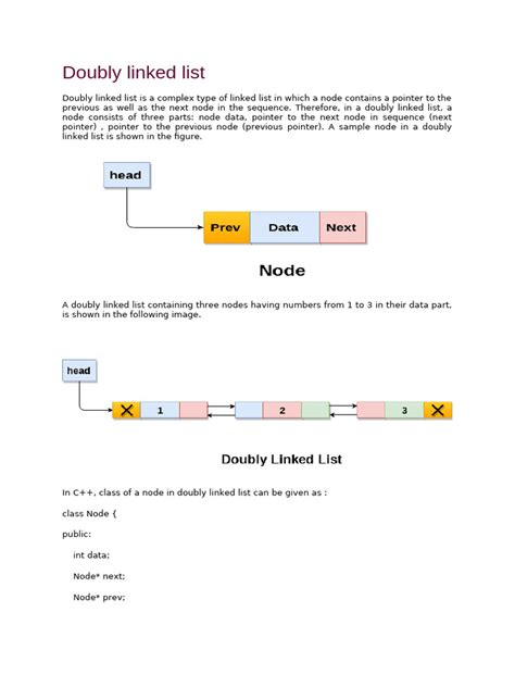 Doubly Linked List Pdf Pointer Computer Programming Computing