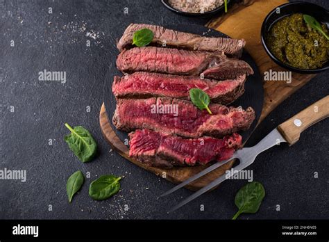 Different Degrees Of Steak Roasting Stock Photo Alamy