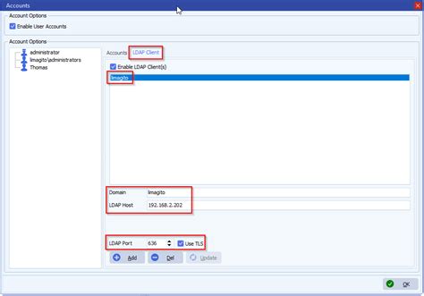 How To Use Our Ldap Client With The User Accounts Option